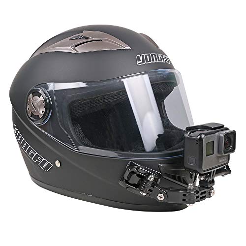 Motorcycle Helmet Chin Mount Kit Compatible with GoPro Hero 10 Black, Hero 9/8/7 (2018)/6, 4 Session and More Action Cameras (Motorcycle Helmet Chin Mount)