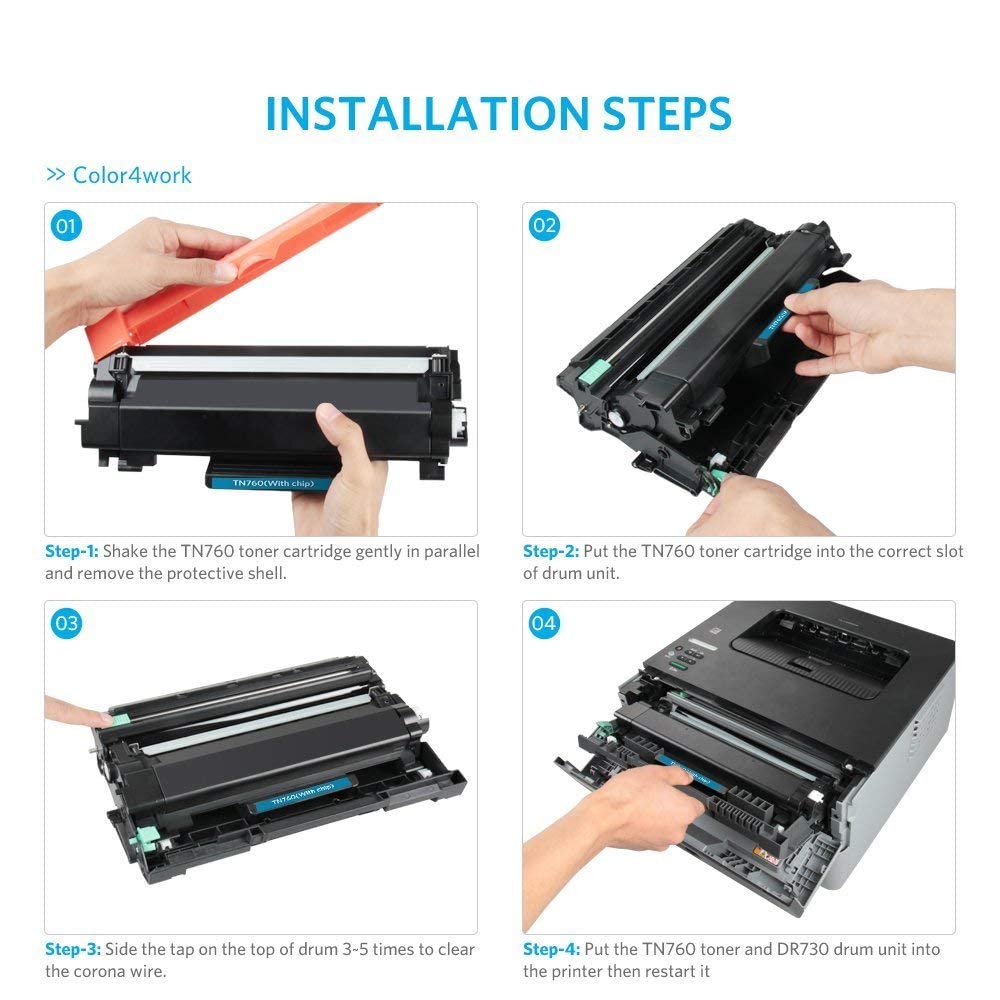 Color4work Compatible Drum Unit Brother DR730 DR-730 Imaging Drum 1-Pack, use for Brother HL-L2350DW DCP-L2550DW MFC-L2710DW MFC-L2750DW HL-L2395DW HL-L2390DW HL-L2370DW Printer