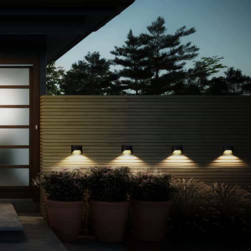ILLSTAR Solar Step Lights Outdoor Waterproof, Solar Deck Lights,3 CCT Color 3000K/4000K/5000K Options Fence Lights,for Yard Garden Deck Fence Stair(6-Pack)