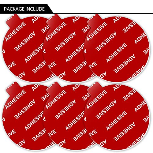 Sticky Adhesive Replacement for Windshield Camera Holder, AZXYI 6pcs 2.76''(70mm) VHB Circle Double-Sided Adhesive Tapes for Dashboard Suction Cup Mount, Mounting Disk Pads, Dash Cam/GPS/Sucker Holder
