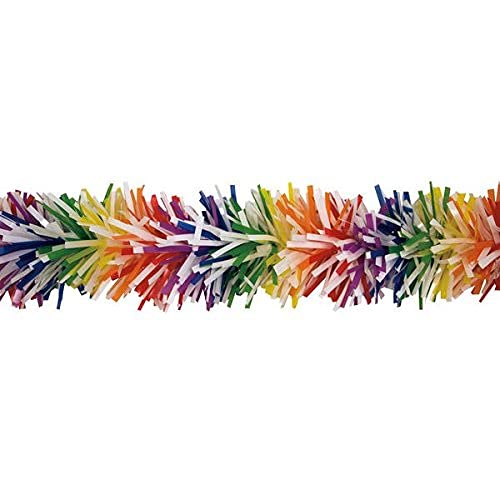 TCDesignerProducts Metallic Rainbow Twist Garland - 4 Inches x 25 Feet Long