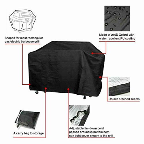 APURK Outdoor Garden Protective with Waterproof Cover Dust-Proof Grill and Barbecue Kitchen,Dining & Bar Us Grill (Black, One Size)