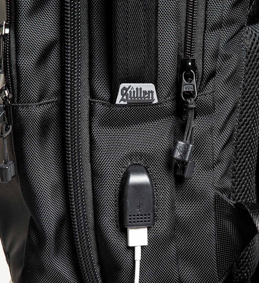 Sullen Blaq Paq Prime Tattoo Art Travel Lifestyle Backpack Bag - Black
