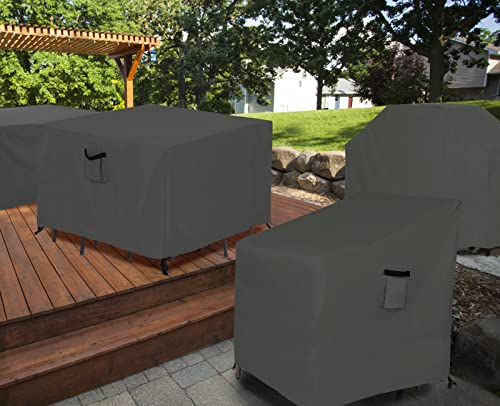 ABCCANOPY Waterproof Outdoor Patio Table Set Cover Lawn Patio Furniture Covers Heavy Duty UV Resistant Dust Proof Protective Covers, 60" Lx 60" Wx 23" H