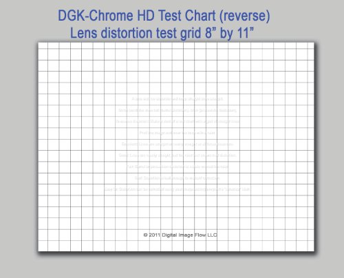 DGK Color Tools High Resolution 8.5x11" Chrome SD Professional Lens Test Chart, 3-Pack
