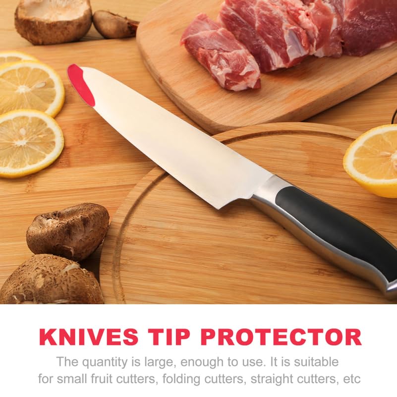 UPKOCH 50pcs Knife Tip Sleeve Knife Point Cover Knifehead Guard Cutter Blades Tips Protector Knife Guard for Injuries
