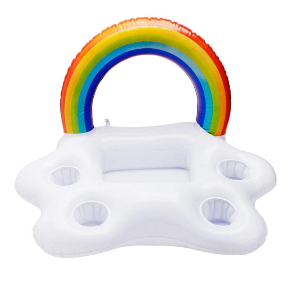 MEGCI Summer Inflatable Ice Bucket Drink Holder Floating Pools Water Ice Bucket for Beer Drink Table Cup Holder Ice Bar Cooler