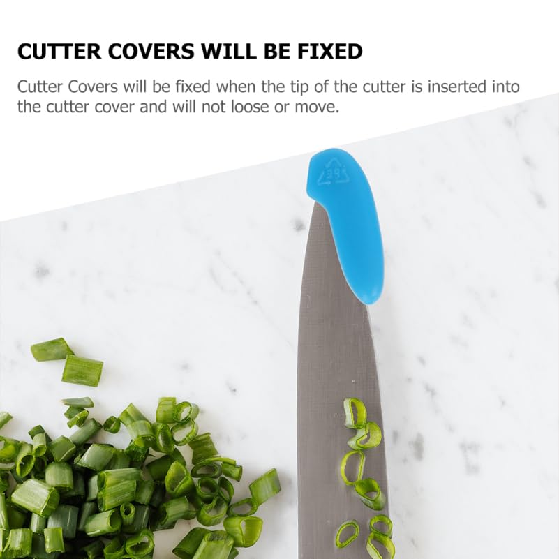 UPKOCH 50pcs Knife Tip Sleeve Knife Point Cover Knifehead Guard Cutter Blades Tips Protector Knife Guard for Injuries