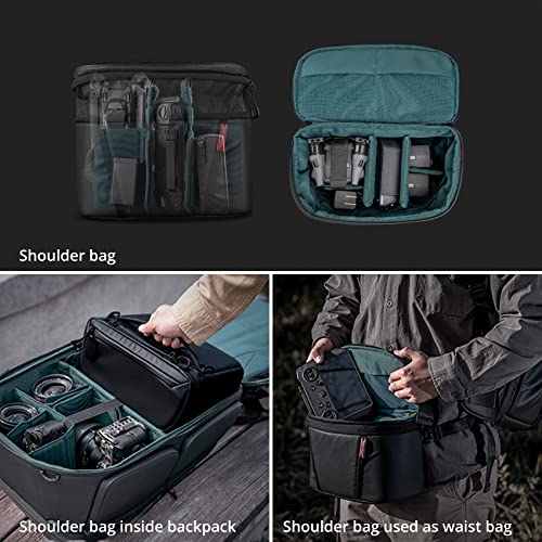 PGYTECH OneMo 2 25L-33L Camera Backpack with Shoulder Bag for 16“ Laptop for Photographers, Waterproof DSLR Backpack for Canon/Nikon/Sony, Drone Backpack for DJI Mini 3 Pro/Mavic 3/ FPV