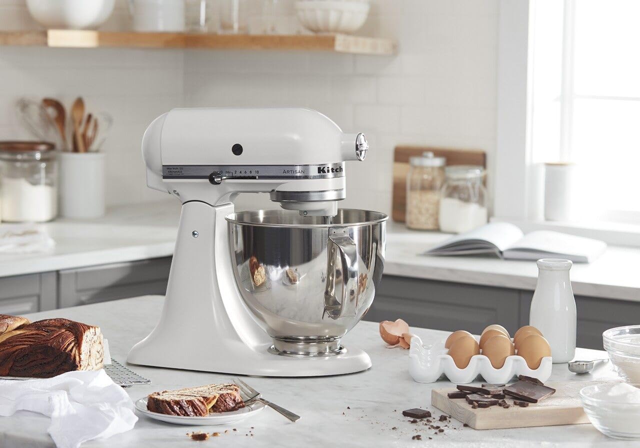 KitchenAid Artisan Stand Mixer + Fresh Prep Slicer/Shredder Bundle