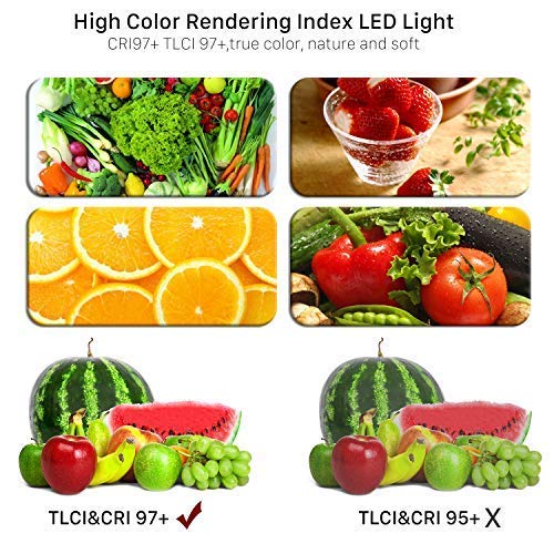 GVM 2 Pack LED Video Lighting Kits with APP Control, Bi-Color Variable 2300K~6800K with Digital Display Brightness of 10~100% for Video Photography, CRI97+ TLCI97 Led Video Light Panel +Barndoor