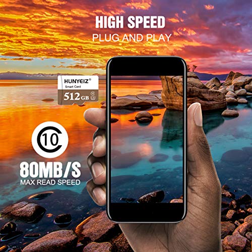 512GB Micro SD Card Memory Card(Class 10 High Speed) Microsd for Smartphone,Game Console, Dash Cam, Drone(512GB)
