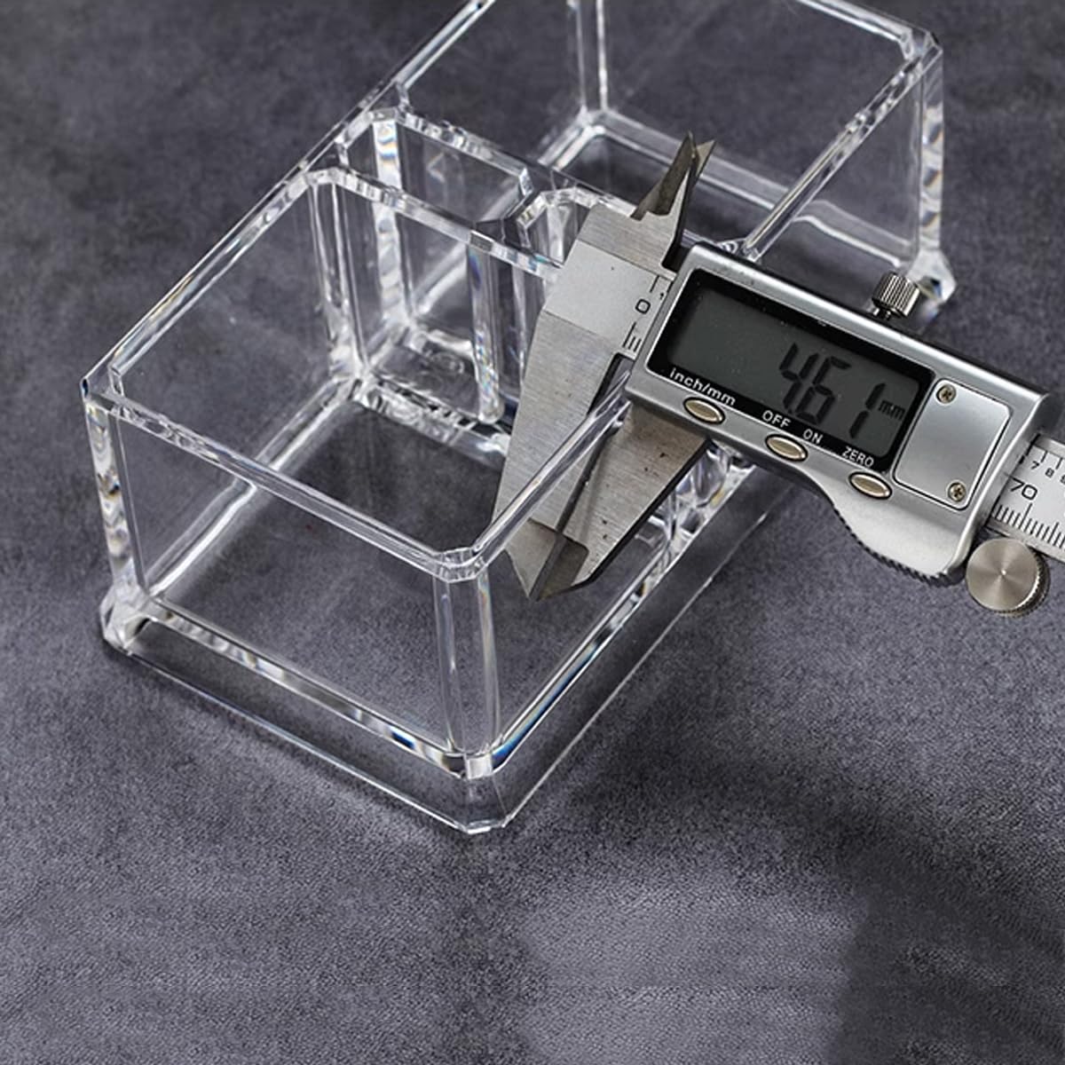 Yakri Clear Acrylic Two Lattices Tea Bags Holder Coffee Sugar Bag Case Guest Room Storage Boxes YTBH-001