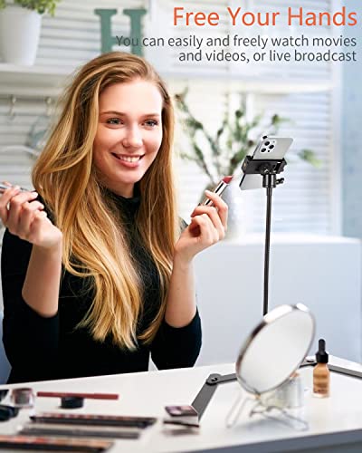 Adjustable Phone Tripod, Phone Stand for Recording, Overhead Phone Mount, Tabletop Tripod for Cookie Decorating and Teaching Online Live Streaming and Showing Drawing Sketching Cooking Recording