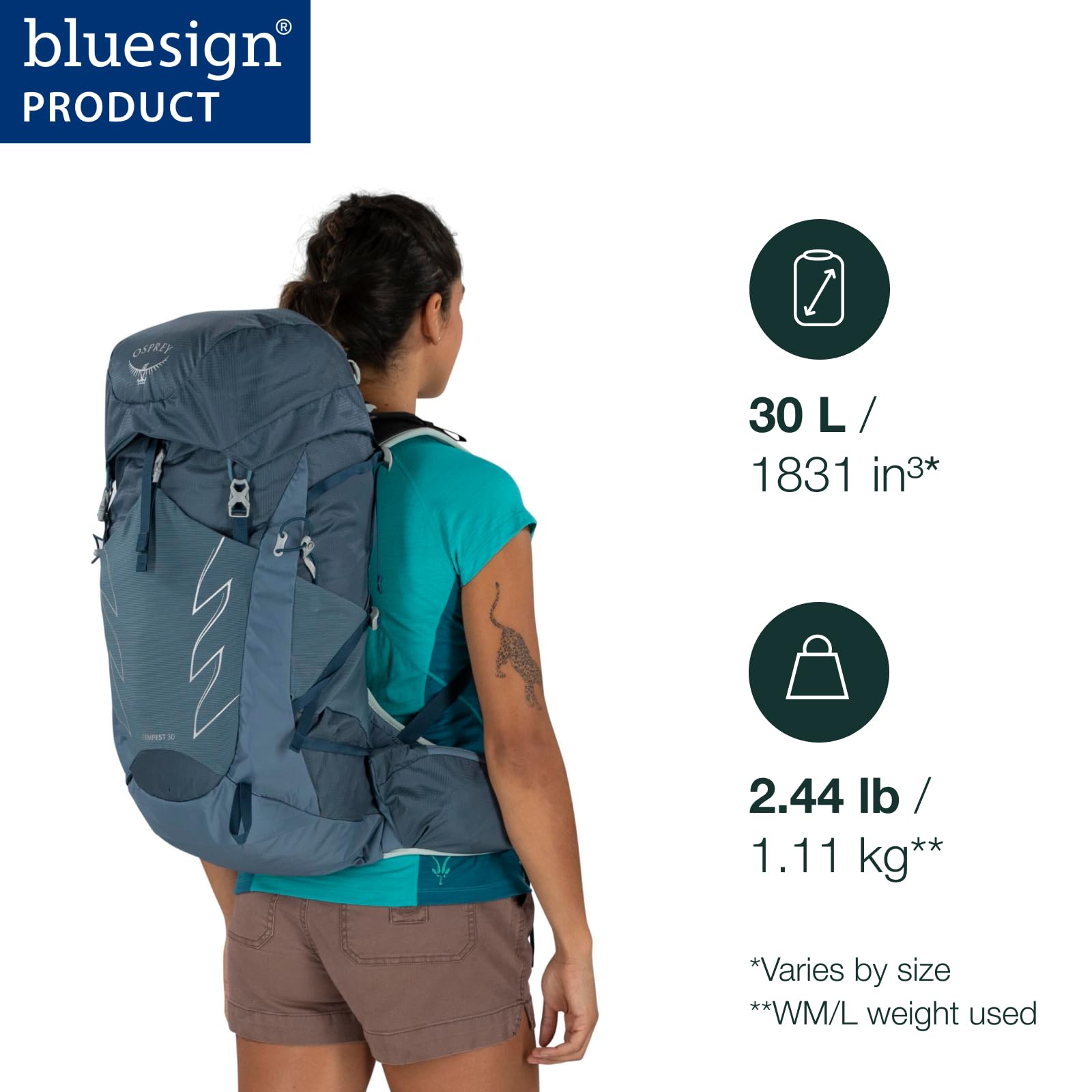 Osprey Tempest 30 Women's Hiking Backpack , Violac Purple, Medium/Large
