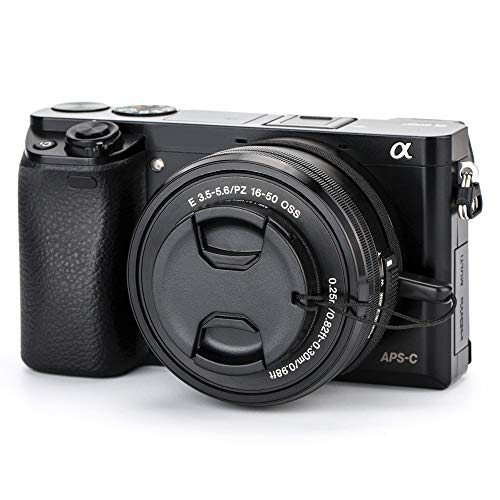 2-Pack JJC 40.5mm Front Lens Cap Cover with Deluxe Cap Keeper for Sony ZV1F ZV-1F ZVE1 ZV-E1 ZVE10 ZV-E10 A6000 A6100 A6300 A6400 A6500 A5100 A7C with Sony E PZ 16-50mm Kit Lens or FE 28-60mm Lens