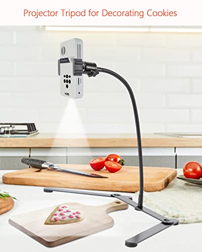 Adjustable Phone Tripod, Phone Stand for Recording, Overhead Phone Mount, Tabletop Tripod for Cookie Decorating and Teaching Online Live Streaming and Showing Drawing Sketching Cooking Recording