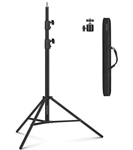 Heavy Duty 9.2 Feet/110'' Light Photography Tripod Stand, Sdfghj Aluminum Spring Cushioned Lighting Stand with Carry Bag for Relfectors Portrait, Softboxes, Umbrellas, Backgrounds, Flash, 280CM