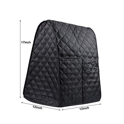 Black Stand Mixer Cover, Kitchen Aid Mixer Covers for Kitchenaid Hamilton Mixers, Dust Cover with Organizer Bag Fits All Tilt Head & Bowl Lift Compatible 5-8 Quart Models