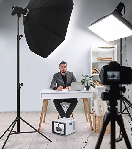 Heavy Duty 9.2 Feet/110'' Light Photography Tripod Stand, Sdfghj Aluminum Spring Cushioned Lighting Stand with Carry Bag for Relfectors Portrait, Softboxes, Umbrellas, Backgrounds, Flash, 280CM