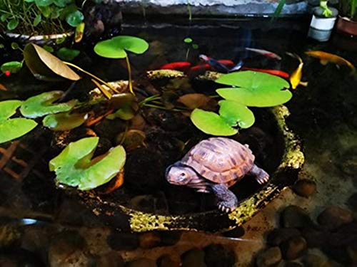 donau Garden Statues Turtle Figurines Polyresin Garden Sculpture Turtle Decor 5.1 inch