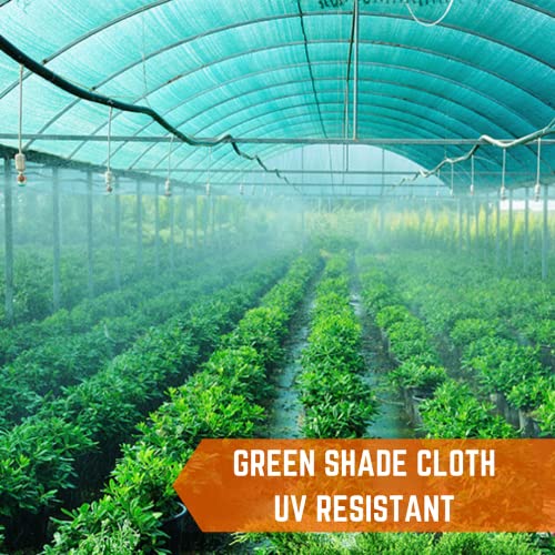 Farm Plastic Supply - Green Shade Cloth - 70% - (6' x 10') - Mesh Fabric for Fence Privacy Screen, Garden Shade, Mesh Fence Screening, Shade Cloth Rolls, Wind Screen