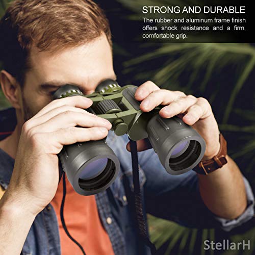 12X50 Full Size Binoculars for Adults with Photography Video Kit [Upgraded] Pro Tripod & Carrying Bag & Strap, Easy Focus for Camping,Travel,Stargazing,Bird Watching