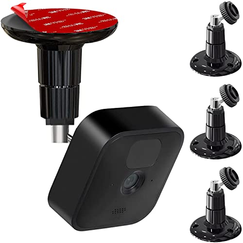 3PACK Screwless Wall Mount Bracket for Blink Outdoor & Indoor Camera Blink XT2,360 Degree Adjustable Strong Adhesive Mount,2 Ways Installation VHB Stick On or Screws, No Tools Needed, No Drilling