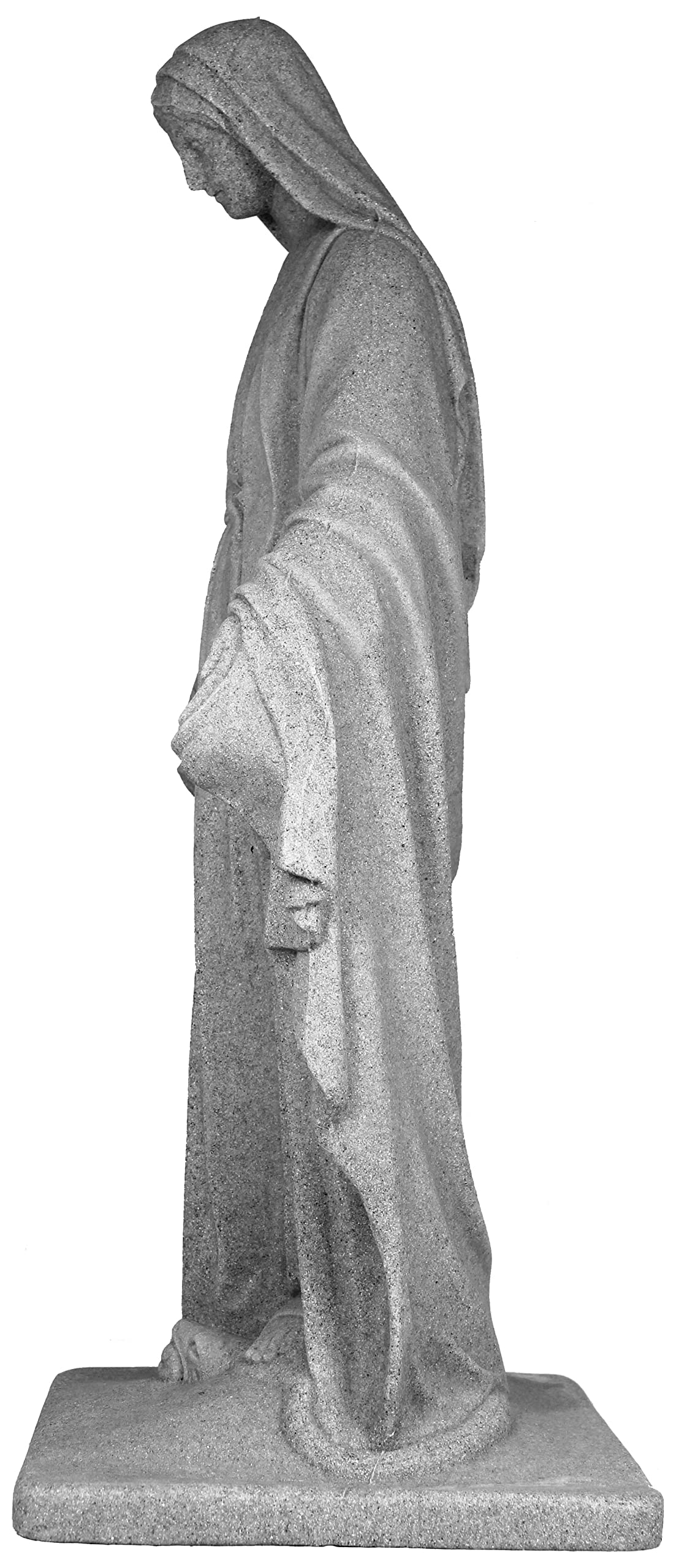 EMSCO Group Virgin Mary Statue – Natural Appearance – Made of Resin – Lightweight – 34” Height