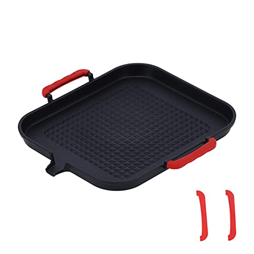 Garden supplies Multi Function Barbecue Plate Portable BBQ Non‑Stick Baking Tray for Home Restaurant Outdoor(RvSky)