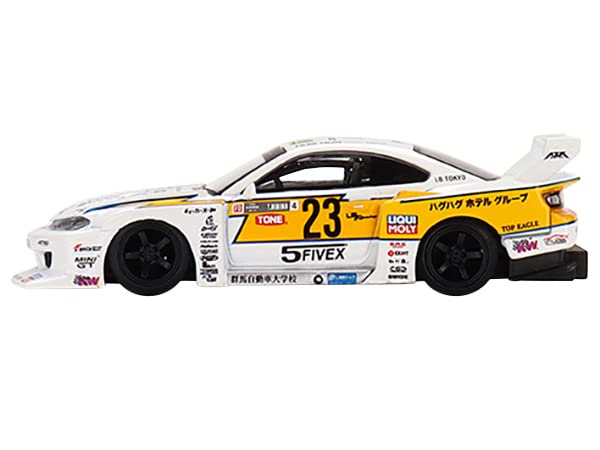 S15 Silvia LB-Super Silhouette #23 Right Hand Drive Formula Drift Japan 2021 Ltd Ed 4200 pcs 1/64 Diecast Model Car by True Scale Miniatures MGT00434
