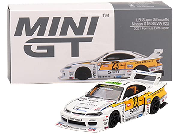 S15 Silvia LB-Super Silhouette #23 Right Hand Drive Formula Drift Japan 2021 Ltd Ed 4200 pcs 1/64 Diecast Model Car by True Scale Miniatures MGT00434