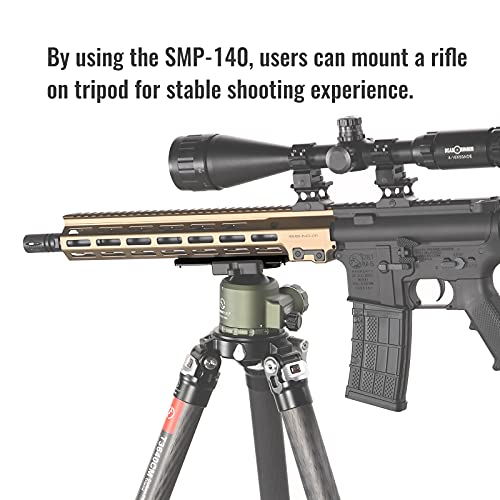 SUNWAYFOTO 5.51 inch M-Lok Arca Rail Mount Adapter Accessories for Arca-Swiss/RRS Tripod Head Aluminum SMP-140