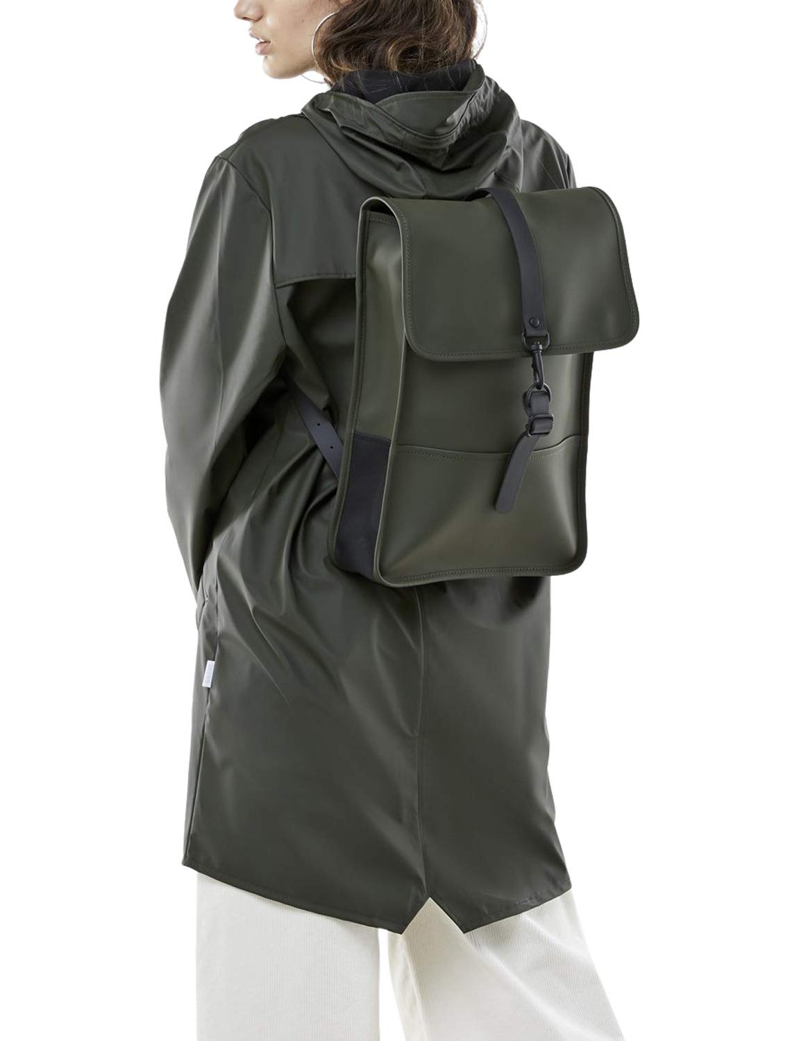 RAINS Men's Backpack, Green, One Size