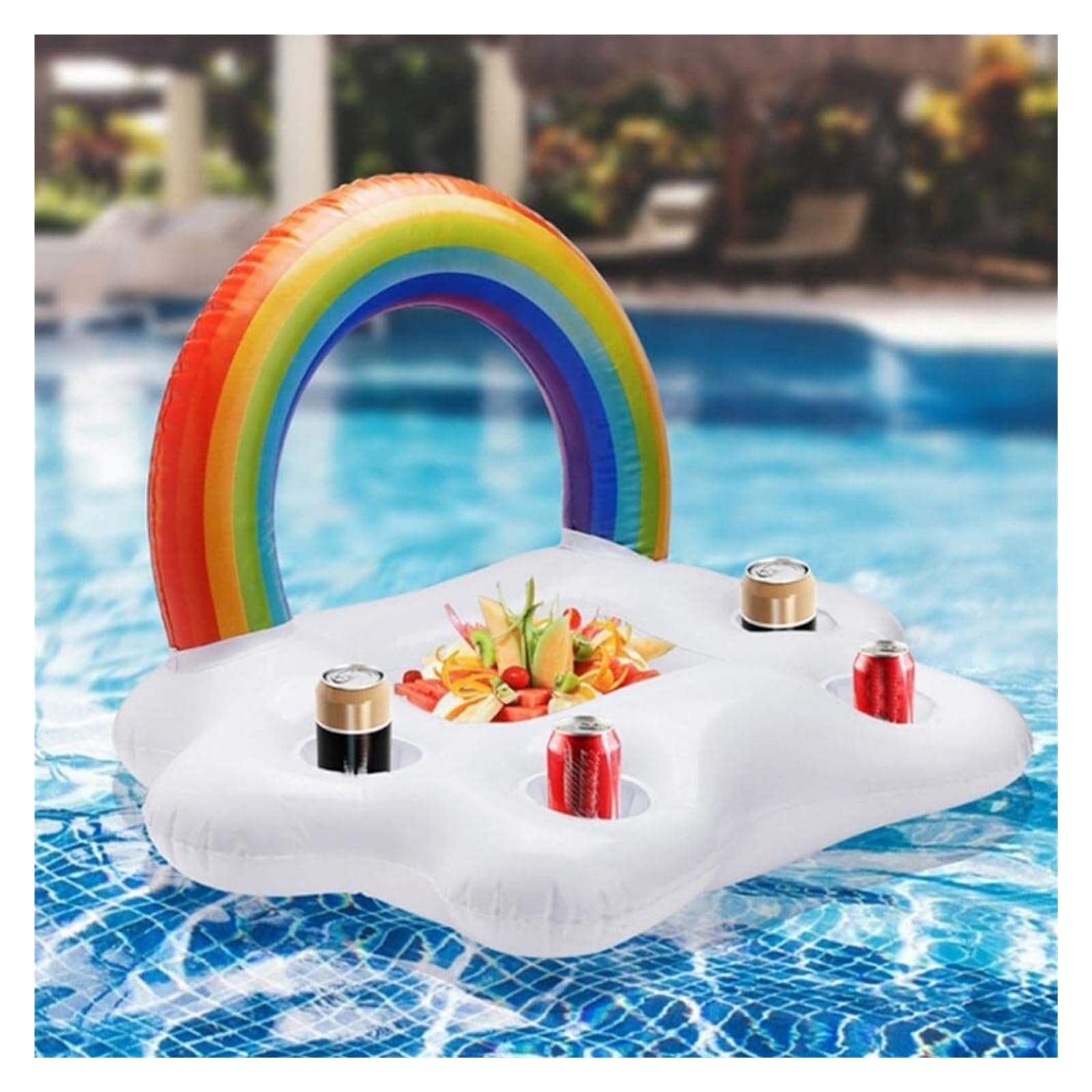 Ice Bucket Summer Inflatable Ice Bucket Drink Holder Floating Pools Water Ice Bucket for Beer Drink Table Cup Holder Ice Bar Cooler Party