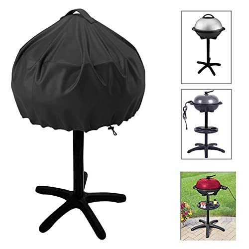 Barbecue Cover, 52x37cm Outdoor Garden Grill Shade Rainproof Dustproof UV Protector Barbecue Round Hood