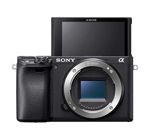 Sony Alpha a6400 Mirrorless Camera: Compact APS-C Interchangeable Lens Digital Camera with Real-Time Eye Auto Focus, 4K Video & Flip Up Touchscreen - E Mount Compatible Cameras - ILCE-6400/B Body