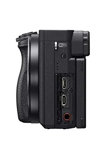 Sony Alpha a6400 Mirrorless Camera: Compact APS-C Interchangeable Lens Digital Camera with Real-Time Eye Auto Focus, 4K Video & Flip Up Touchscreen - E Mount Compatible Cameras - ILCE-6400/B Body