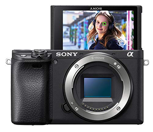 Sony Alpha a6400 Mirrorless Camera: Compact APS-C Interchangeable Lens Digital Camera with Real-Time Eye Auto Focus, 4K Video & Flip Up Touchscreen - E Mount Compatible Cameras - ILCE-6400/B Body