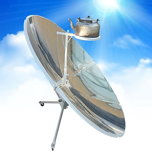 1800W Portable Concentrating Oven BBQ Grill Multifunctional Solar Cooker Parabolic Sun Oven Outdoor Stove High Calorific Value for Home Garden Yards Camping BBQ Cooking RV 1.5M Diameter 1292-1832℉