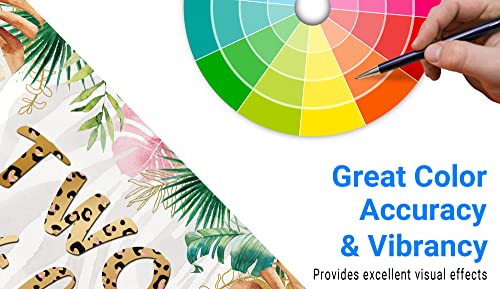 Funnytree Two Wild Backdrop for Girls 2nd Birthday Party Decoration Leopard Theme Floral Jungle Photo Background Photobooth Props