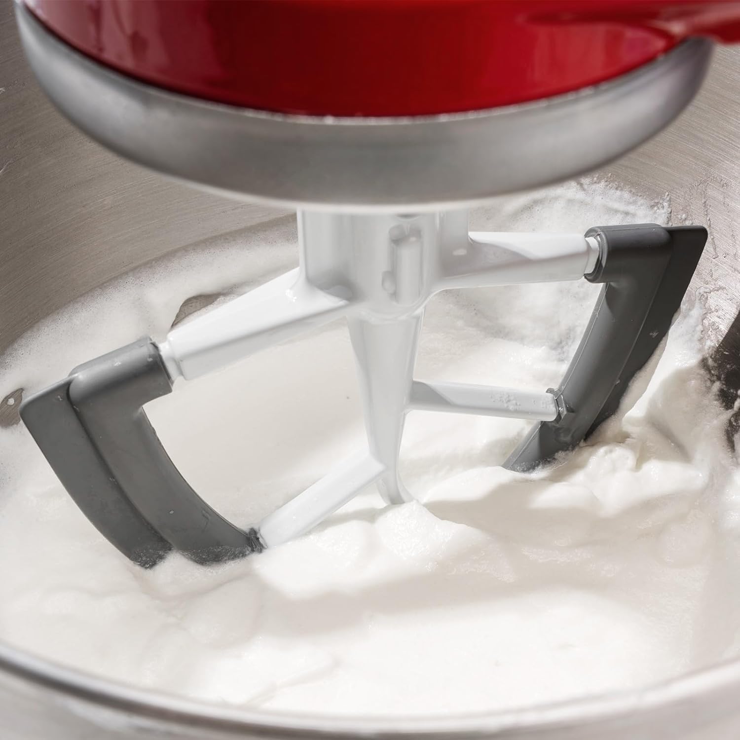 Paddle Attachment for KitchenAid 4.5-5 Quart Tilt-Head Stand Mixer, Flex Edge Beater Kitchen Aid Mixers Accessories with Silicone Edges Bowl Scraper (A)