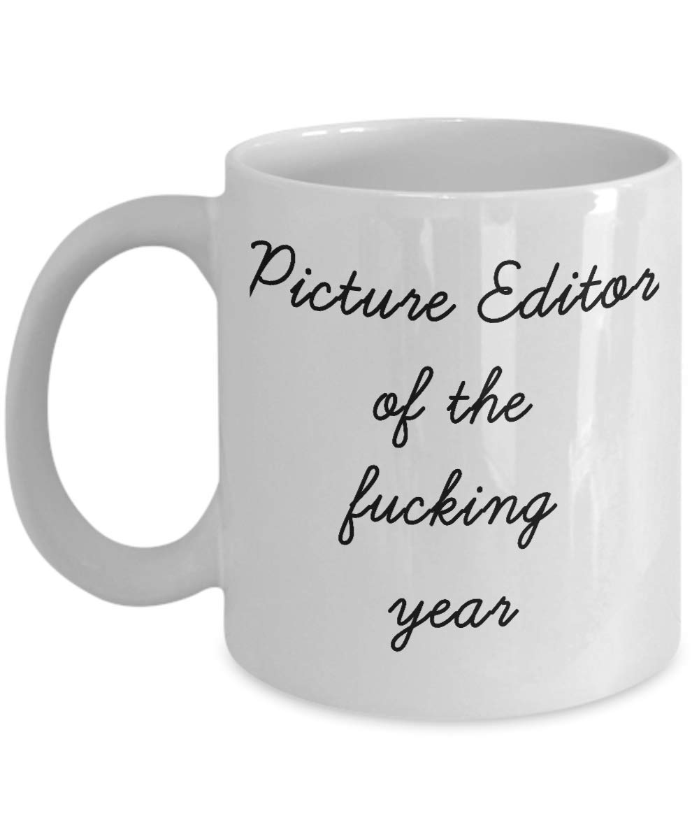 Best Picture Editor Mug Funny Appreciation Mug for Coworkers Gag Swearing Mug for Adults Novelty Tea Cup