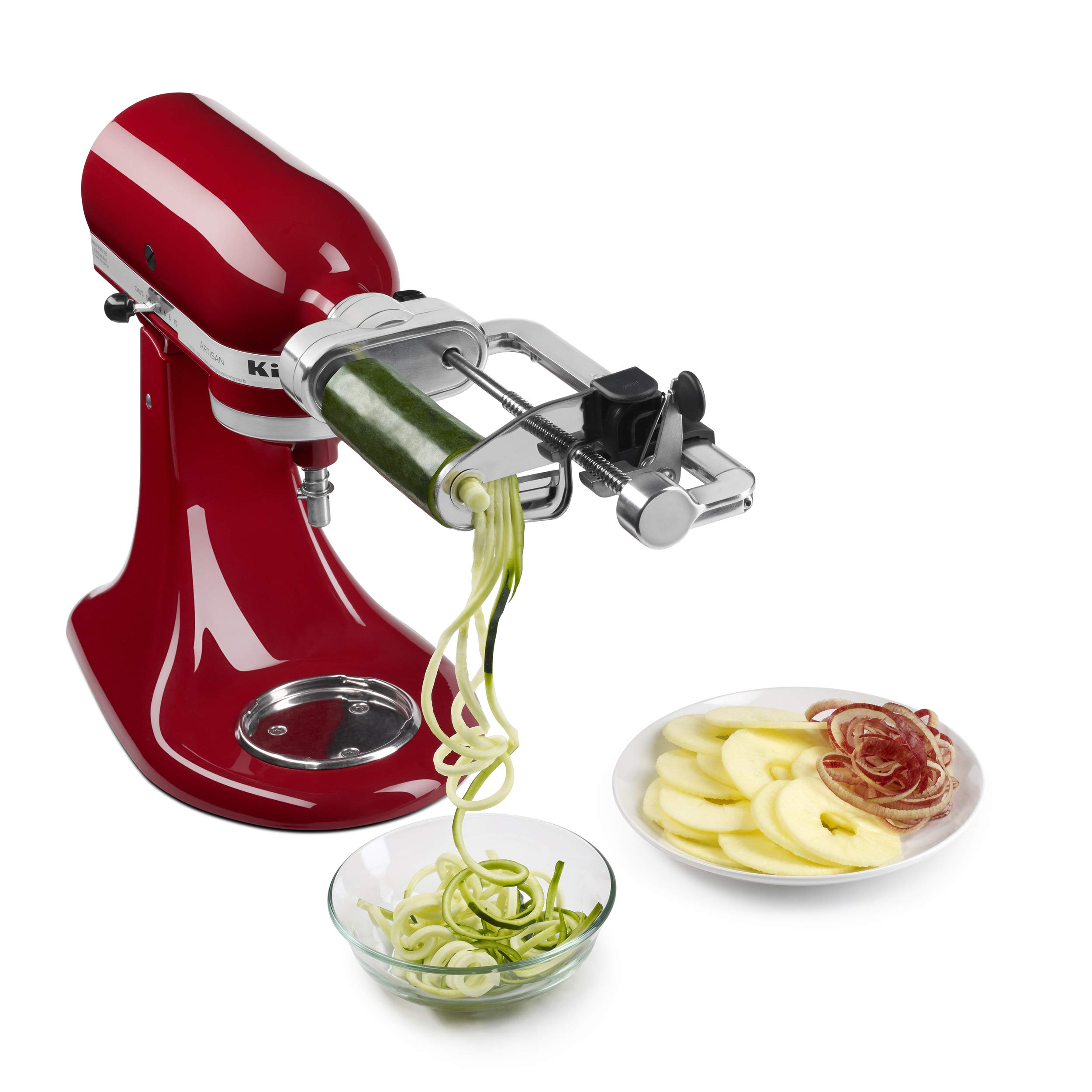 KitchenAid Spiralizer Plus with Peel, Core and Slice and Vegetable Sheet Cutter Attachment Bundle