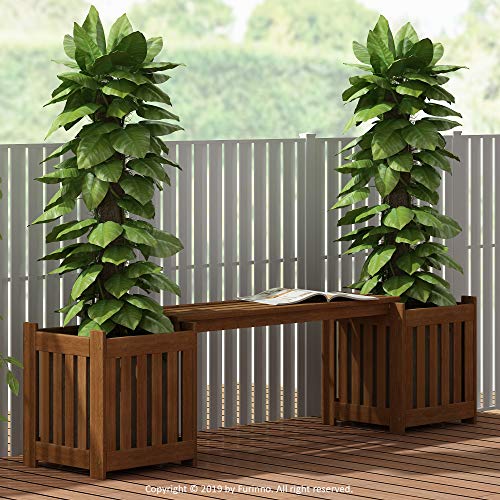 Furinno FG19455 Tioman Hardwood Outdoor Lifestyle Flowerbox, 1-Pack, Natural