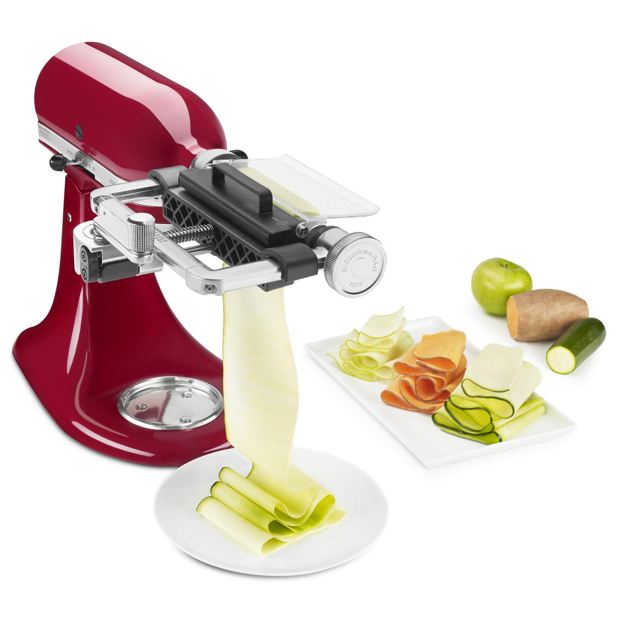 KitchenAid Spiralizer Plus with Peel, Core and Slice and Vegetable Sheet Cutter Attachment Bundle