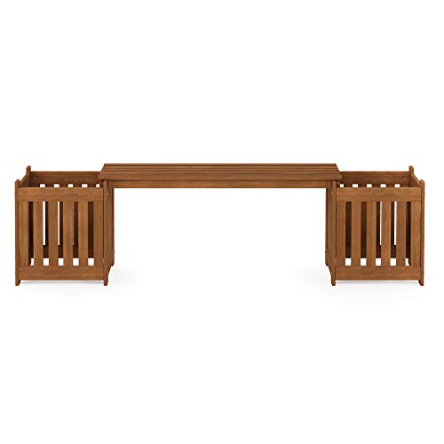 Furinno FG19455 Tioman Hardwood Outdoor Lifestyle Flowerbox, 1-Pack, Natural