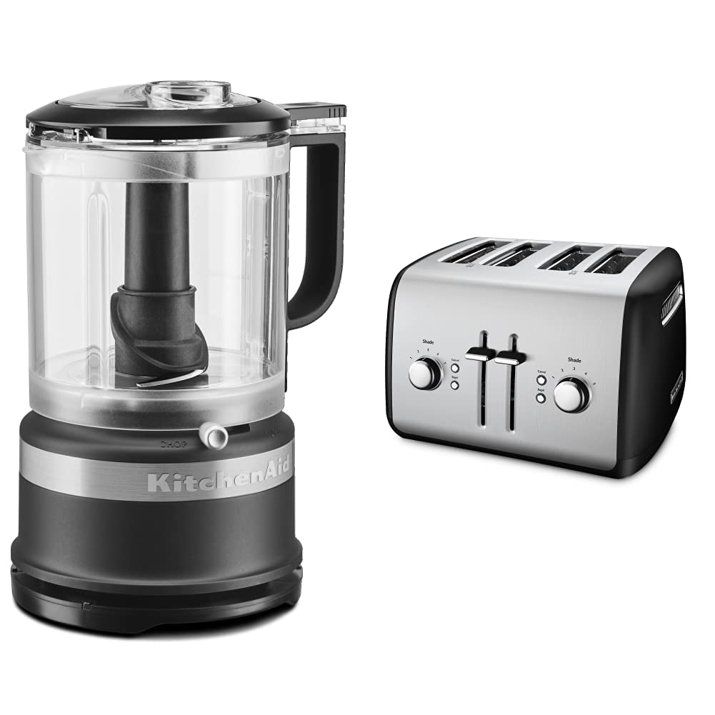 KitchenAid 5 Cup Food Chopper + 4-Slice Toaster Bundle