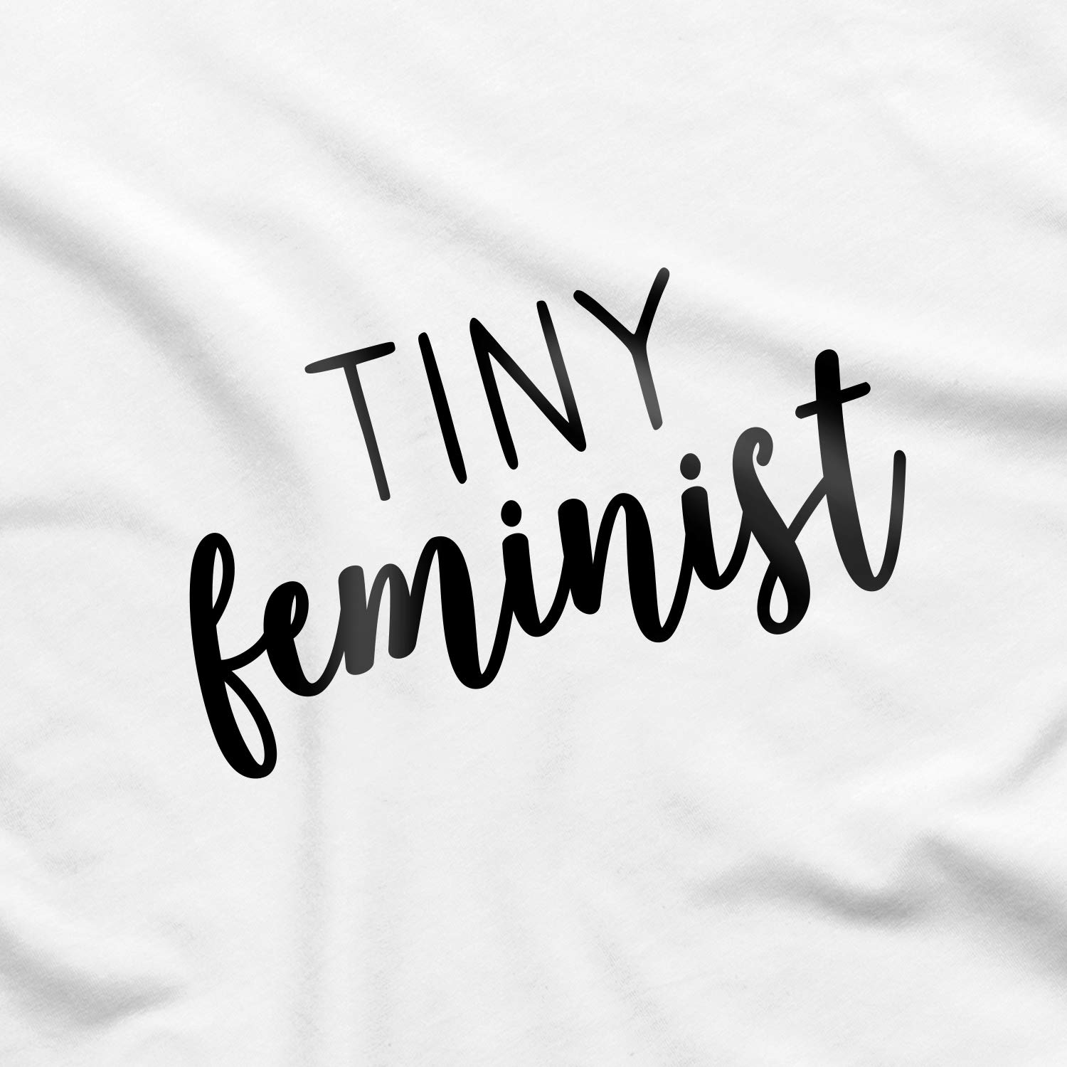 Printique Onesie Organic Baby One Piece Short Sleeve Cute Feminism Bodysuit, 0-12 Months - Tiny Feminist (3-6 Months)