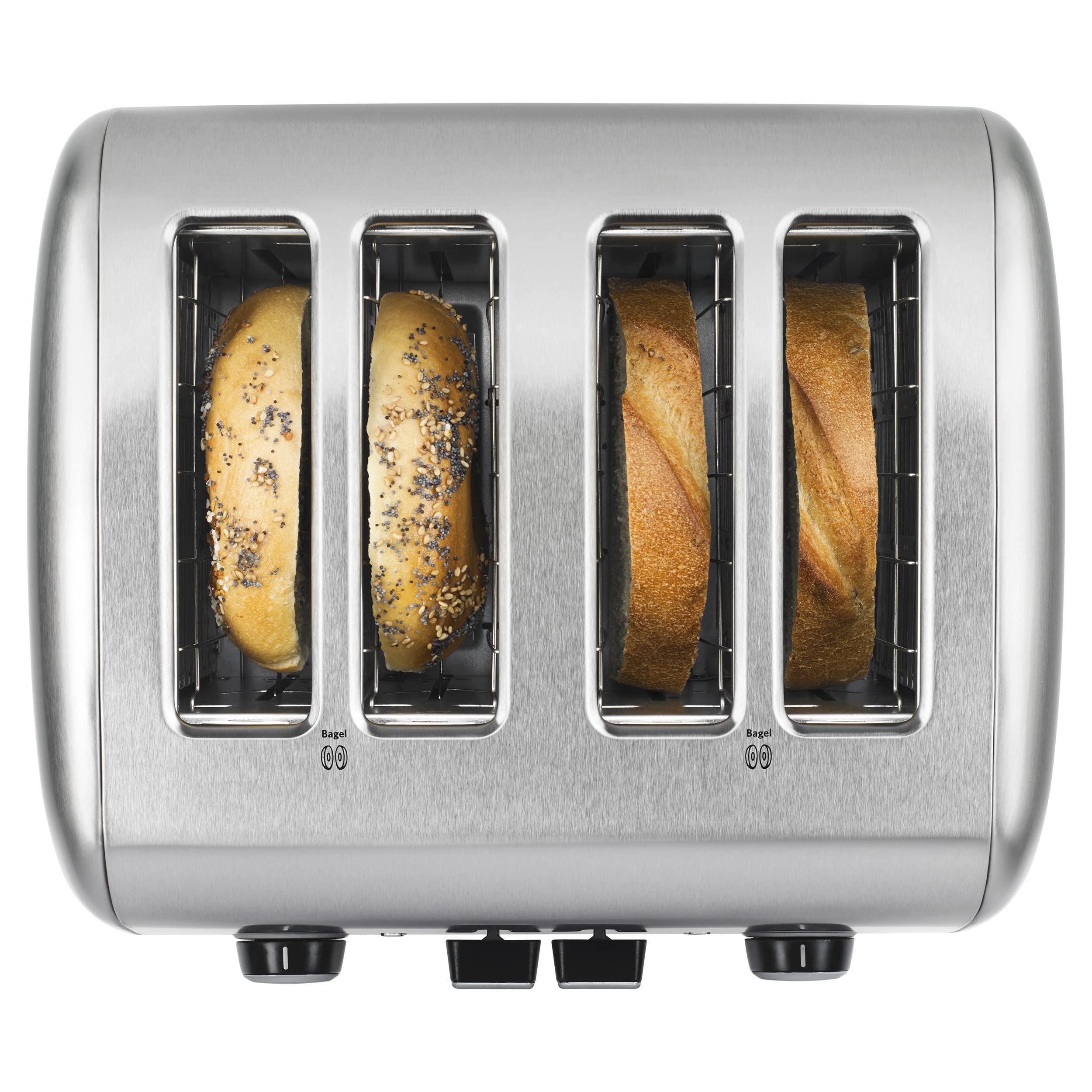 KitchenAid KMT4115SX 4-Slice Toaster with Manual High-Lift Lever, Brushed Stainless, Metallic & OXO Good Grips Good Grips Kitchen Shears